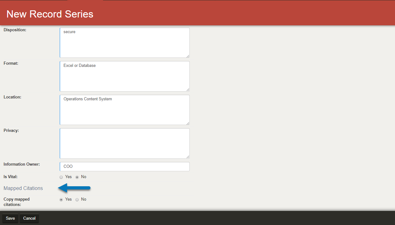 Managing Record Series